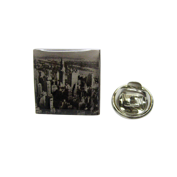 Kiola Designs | Accessories | New York City Skyline Square Lapel Pin ...